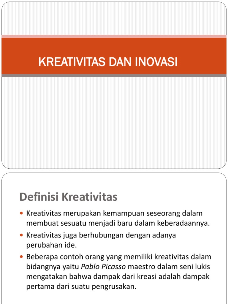 Kreativitas Dan Inovasi | PDF