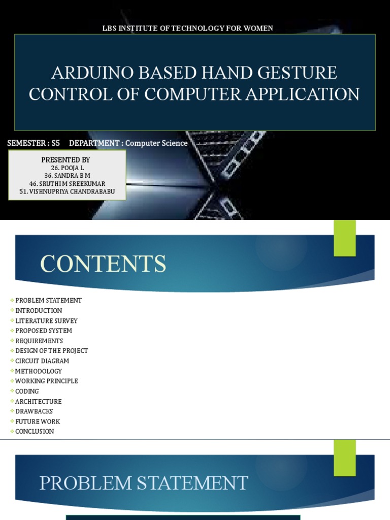 Arduino Based Hand Gesture Control of PC / Laptop | PDF | Arduino | Ultrasound