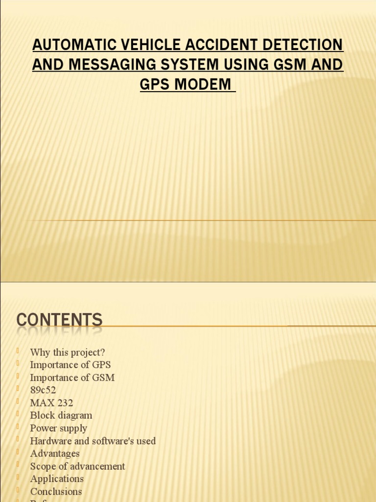 Fdocuments - in Automatic Vehicle Accident Detection and Messaging ...