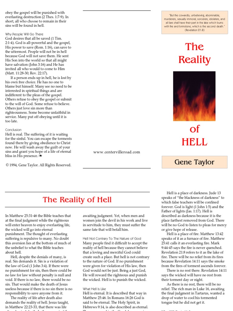 Hell Is Real | PDF | Hell | Sin