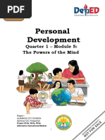 Personal Development: Quarter 2 - Module 8: Insights Into One's ...