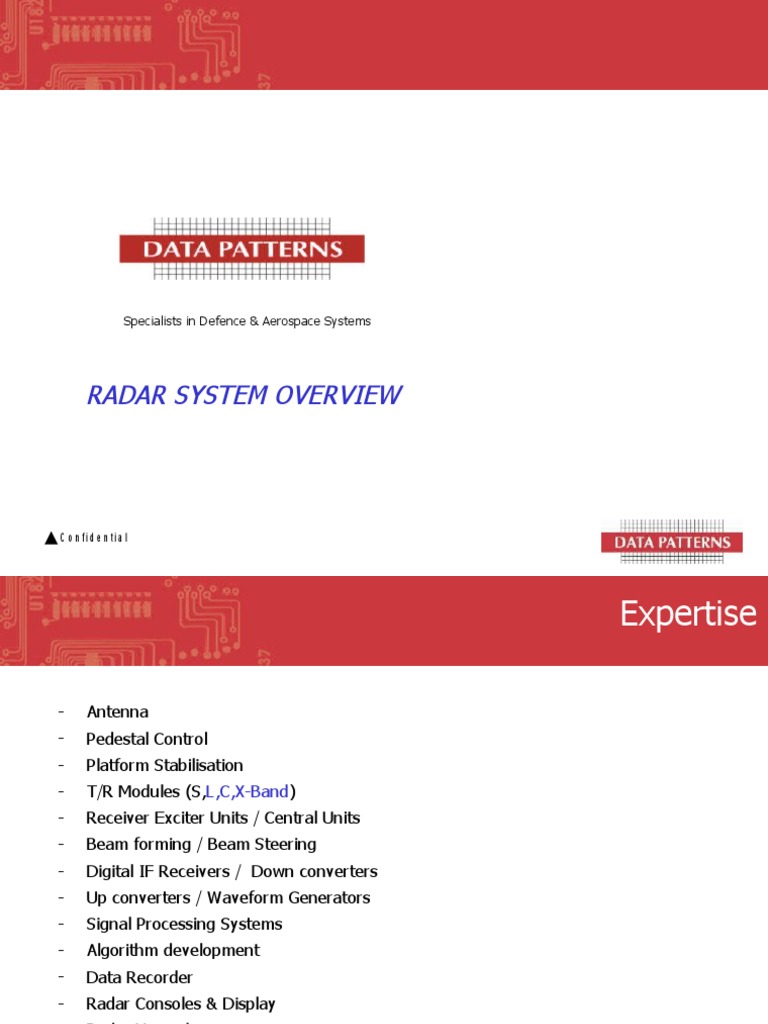 Radar System Overview: Specialists in Defence & Aerospace Systems | PDF ...