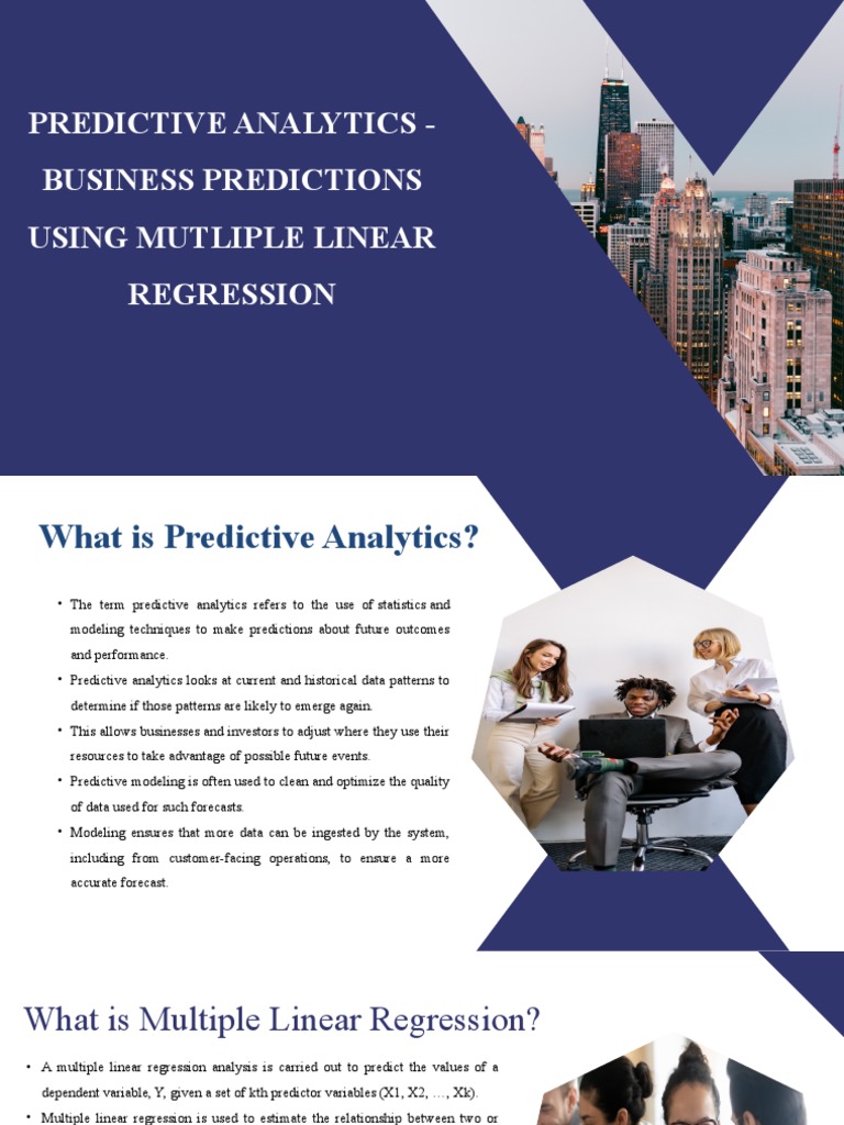 Predictive Analytics - Business Forecasts Using Multiple Linear ...