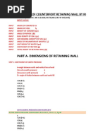 PCC Retaining Wall Design Details | PDF | Friction | Civil Engineering