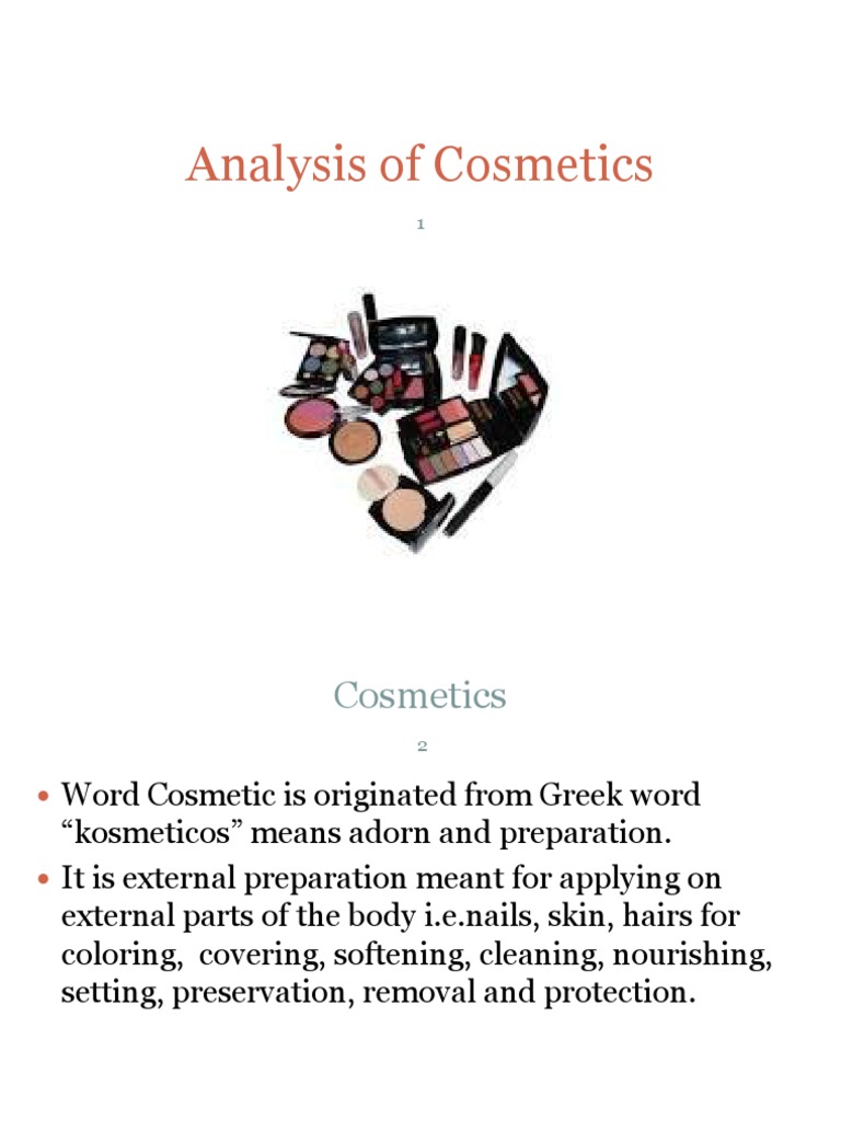 Analysis of Cosmetics (Multiple 6) | PDF | Cosmetics | Sunscreen