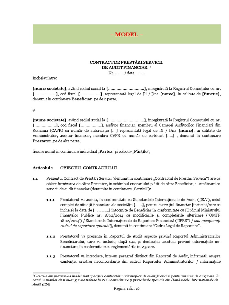3 MODEL-Contract-audit-financiar | PDF