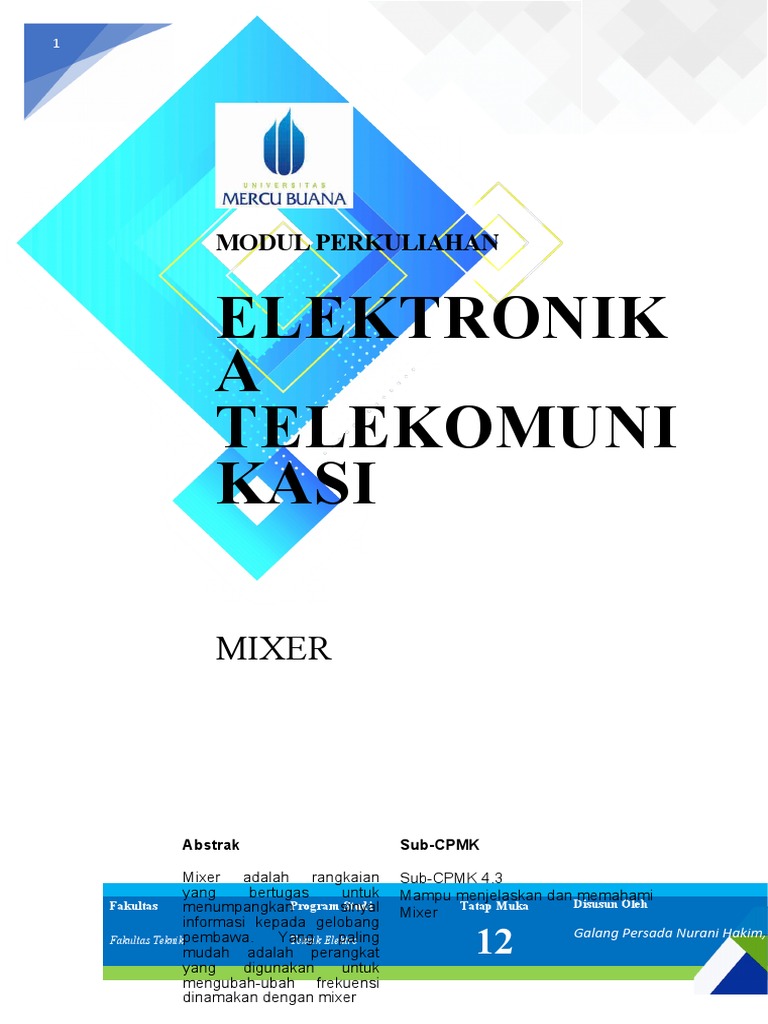 Modul Perkuliahan 12 | PDF
