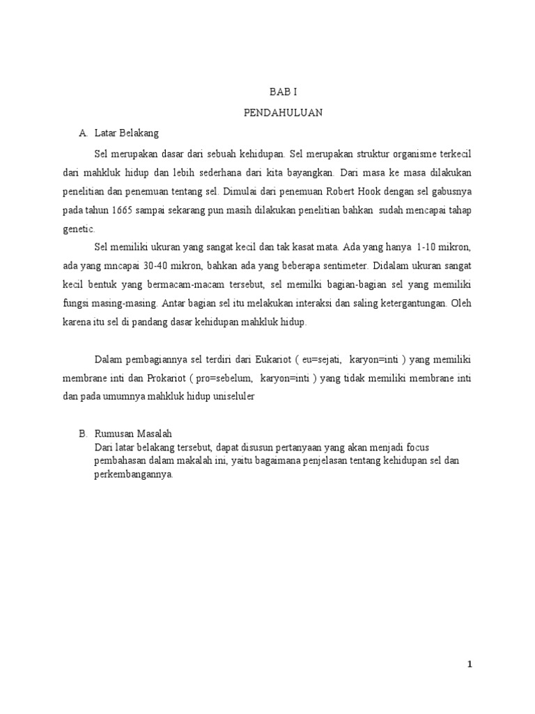 MAKALAH MIKROBIOLOGI (Teori Sel) | PDF