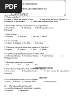 Grade 5 Agriculture Questions | PDF | Plant Nutrition | Agriculture