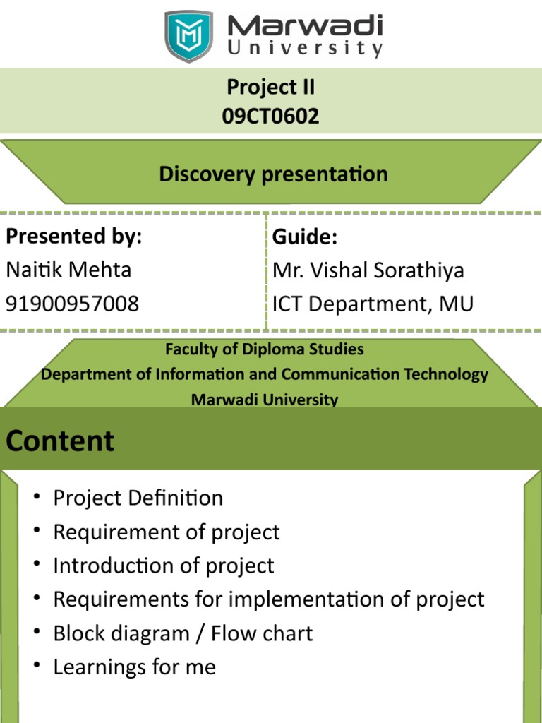 Project Presentation PPT Format | PDF | Educational Technology | Point ...