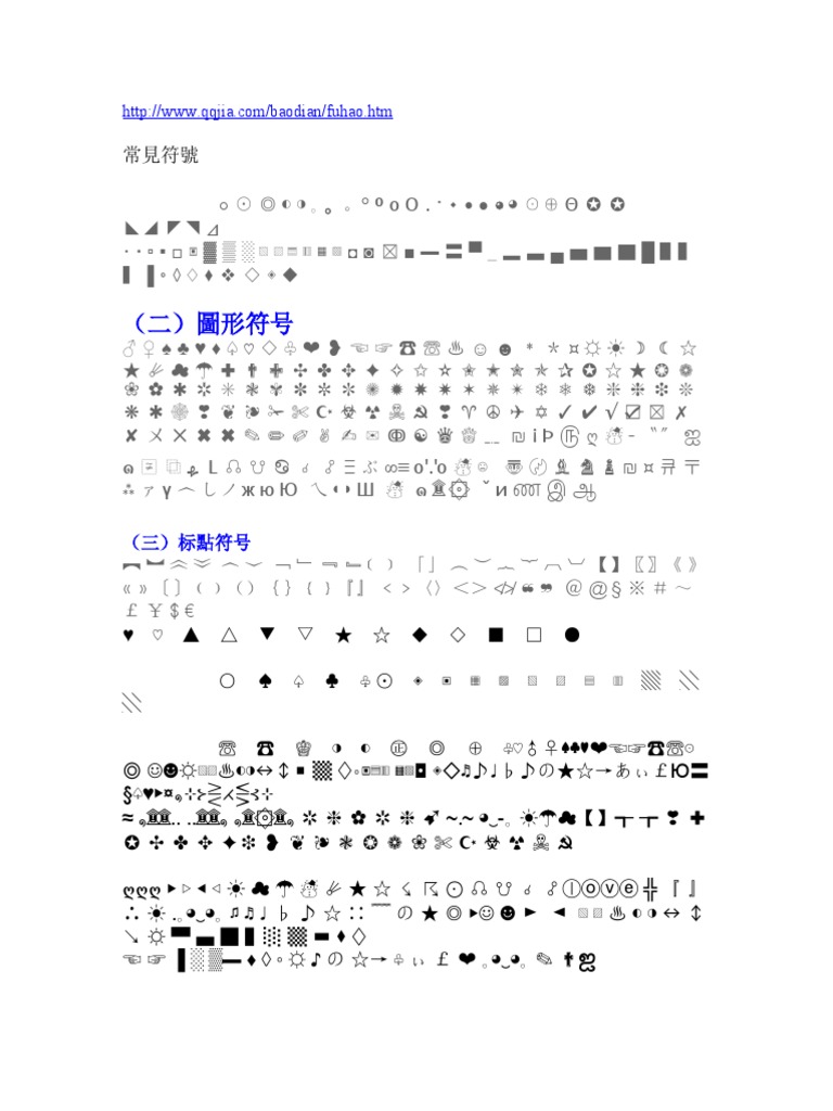 Special Symbols | PDF