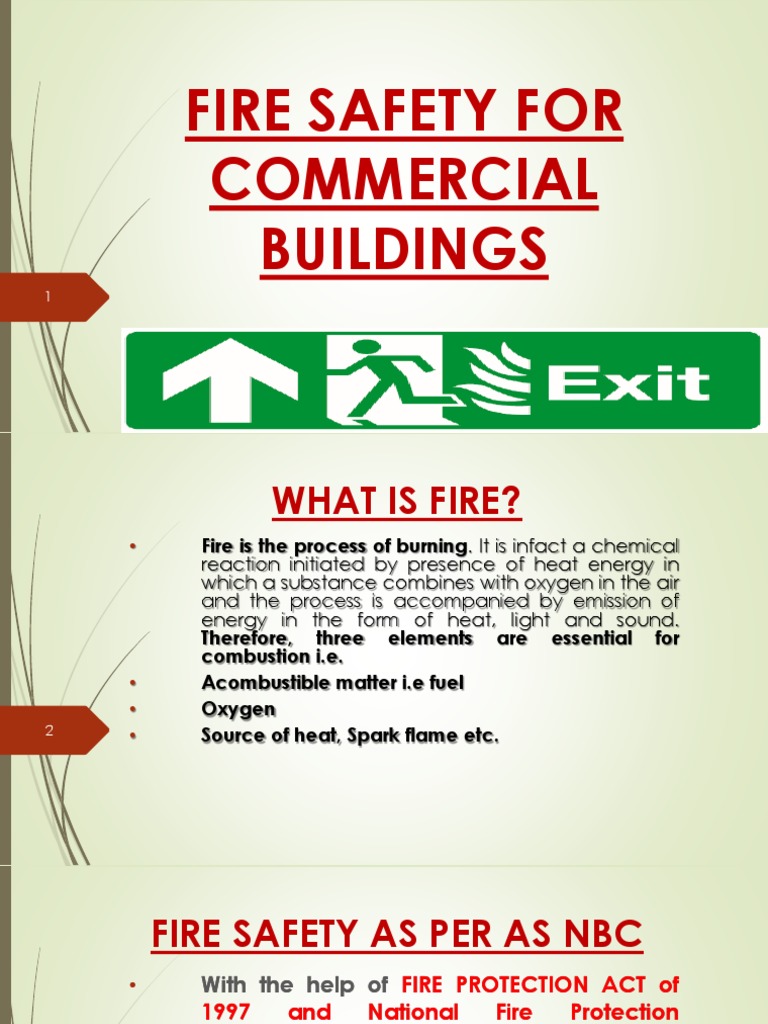 Fire Safety Guidelines for Commercial Buildings | PDF | Fires | Stairs
