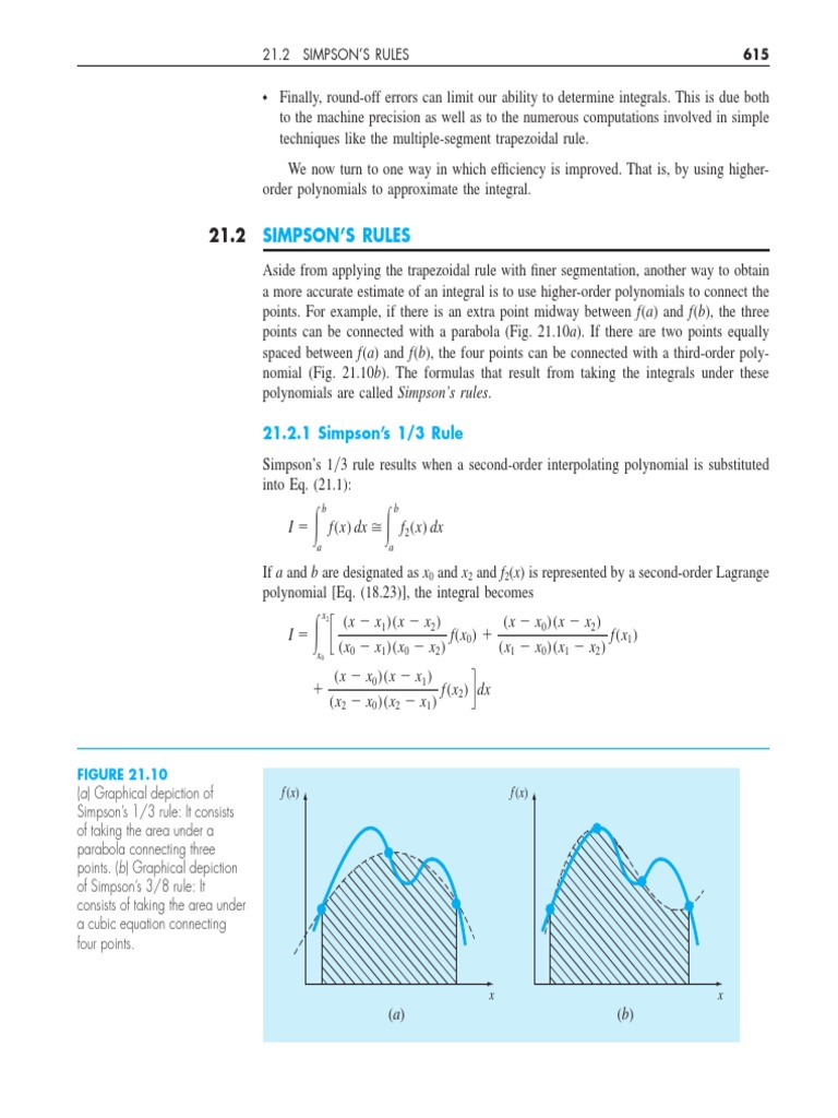 Simpson S Rules | PDF | Integral | Algebra