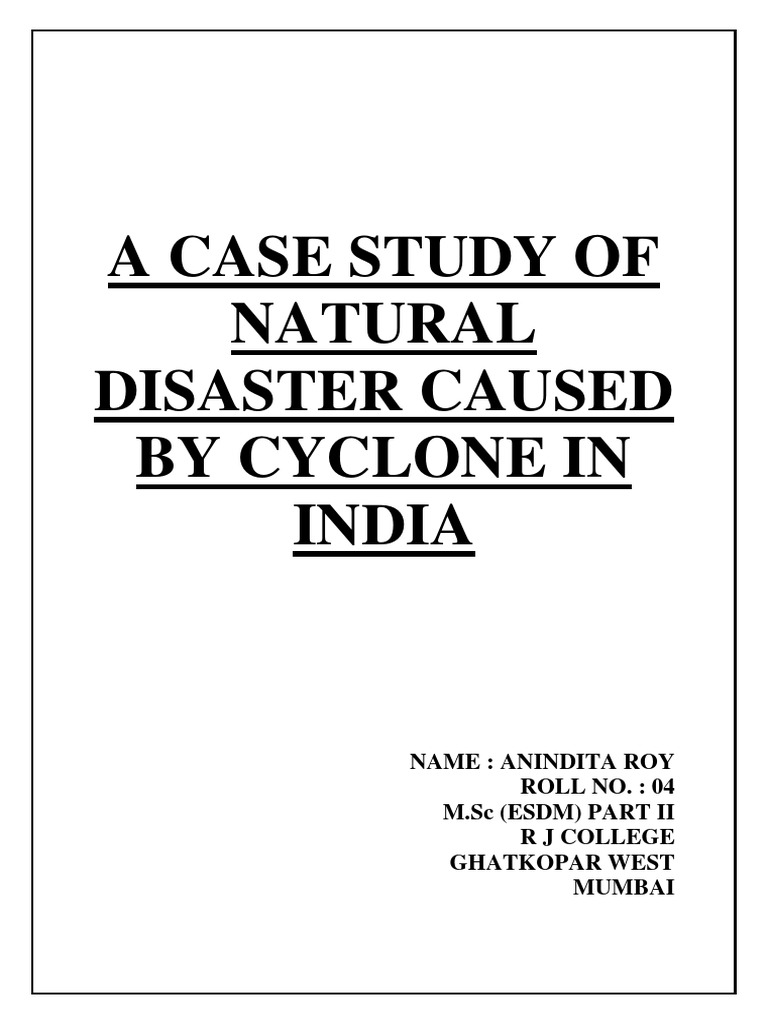Cyclone Fani: A Case Study in Odisha | PDF | Tropical Cyclones | Flood