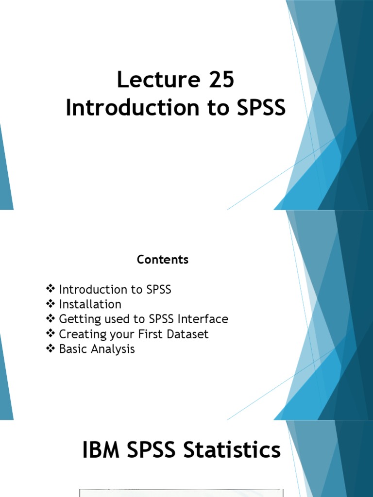 SPSS Basics: Installation & First Dataset | PDF | Teaching Methods ...