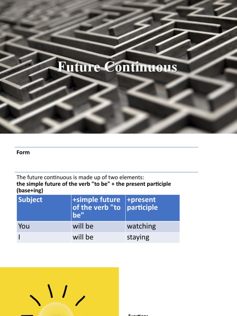 Future Continous | PDF