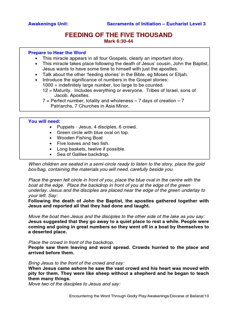 Jesus Feeds the Five Thousand: An Interactive Retelling of an Important ...