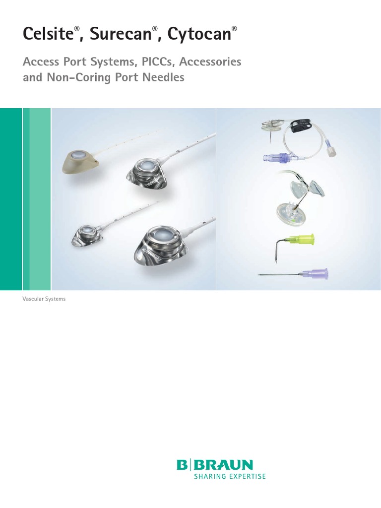 Celsite, Surecan, Cytocan: Access Port Systems, Piccs, Accessories and ...