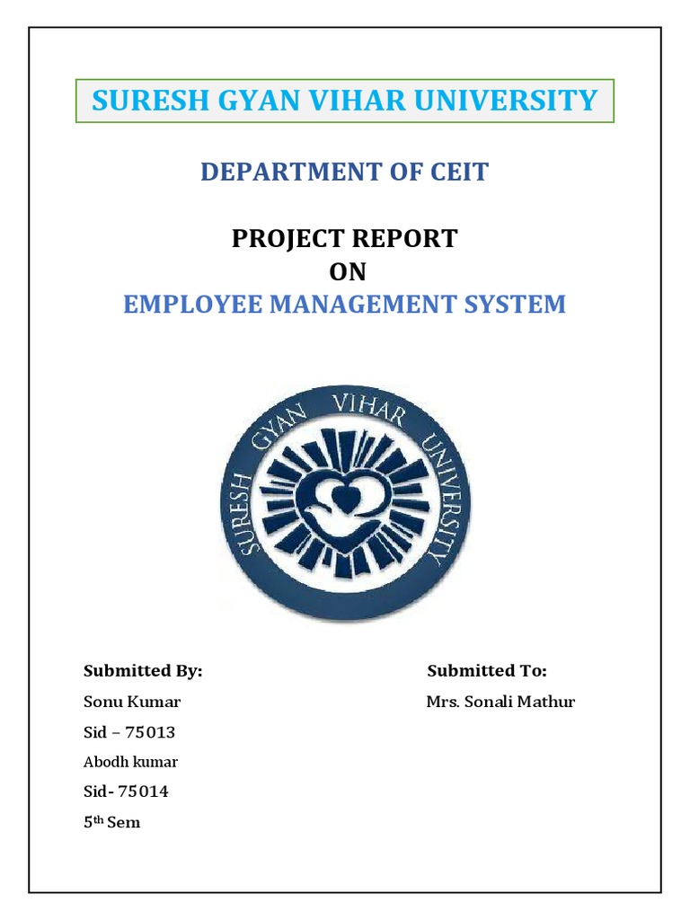 Project Report Employee Management System | PDF | Software Testing ...