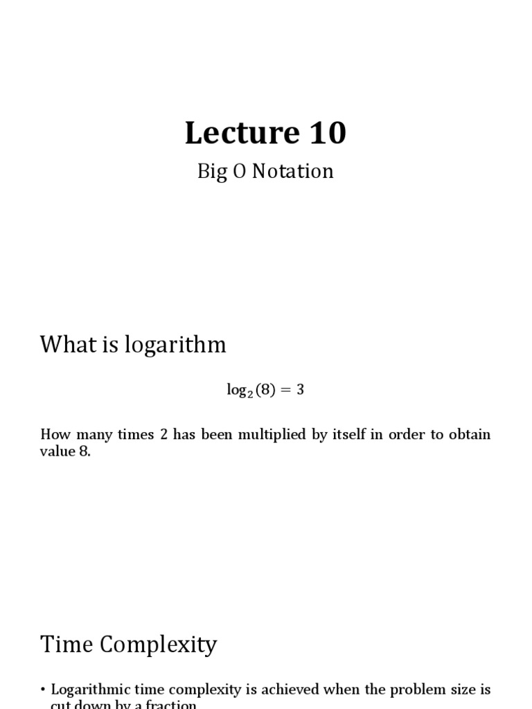 Lect 9 Analysis of Algorithm | PDF