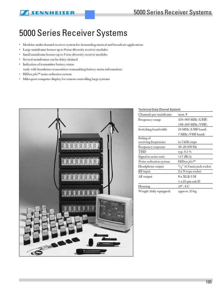 Sennheiser 5000 Service Manual | PDF | Power Supply | Amplifier