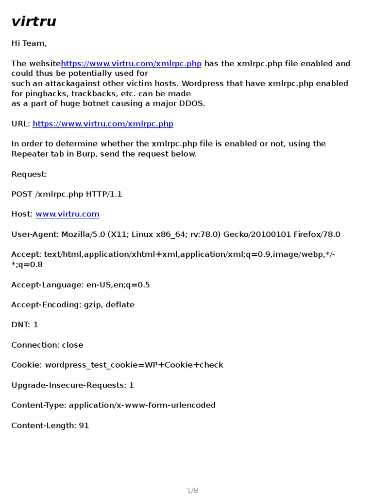 Virtru | PDF | Hypertext Transfer Protocol | Denial Of Service Attack