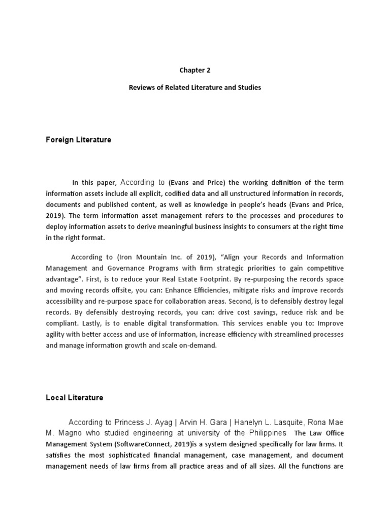 Reviews of Related Literature and Studies | PDF | Survey Methodology ...