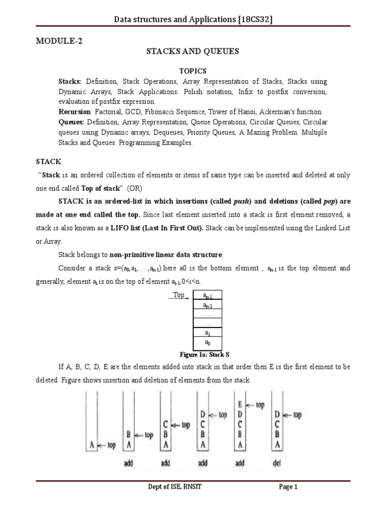 Module 2 Notes | PDF | Queue (Abstract Data Type) | Recursion