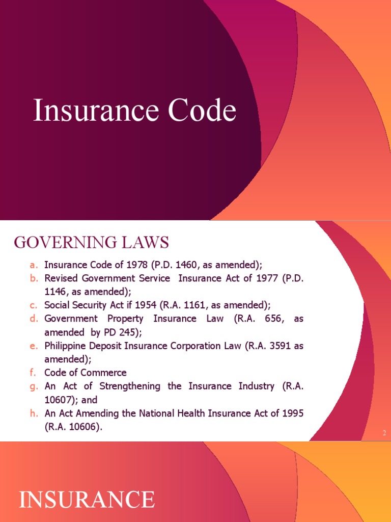 Synchronous Insurance Code 1 | PDF | Mortgage Law | Insurance