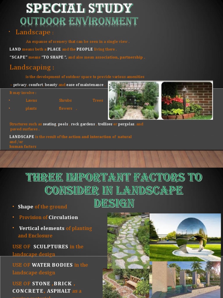 Landscape: Land Place People "Scape" | PDF | Gardens | Landscape