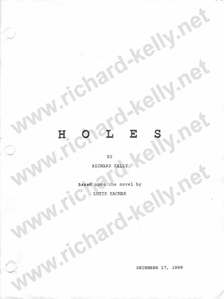 Holes Script72 | PDF