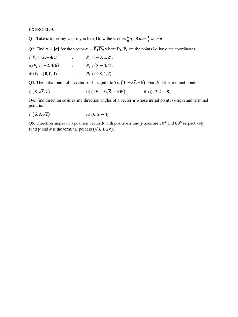 Chapter 9 Mathematics XII | PDF | Force | Euclidean Vector