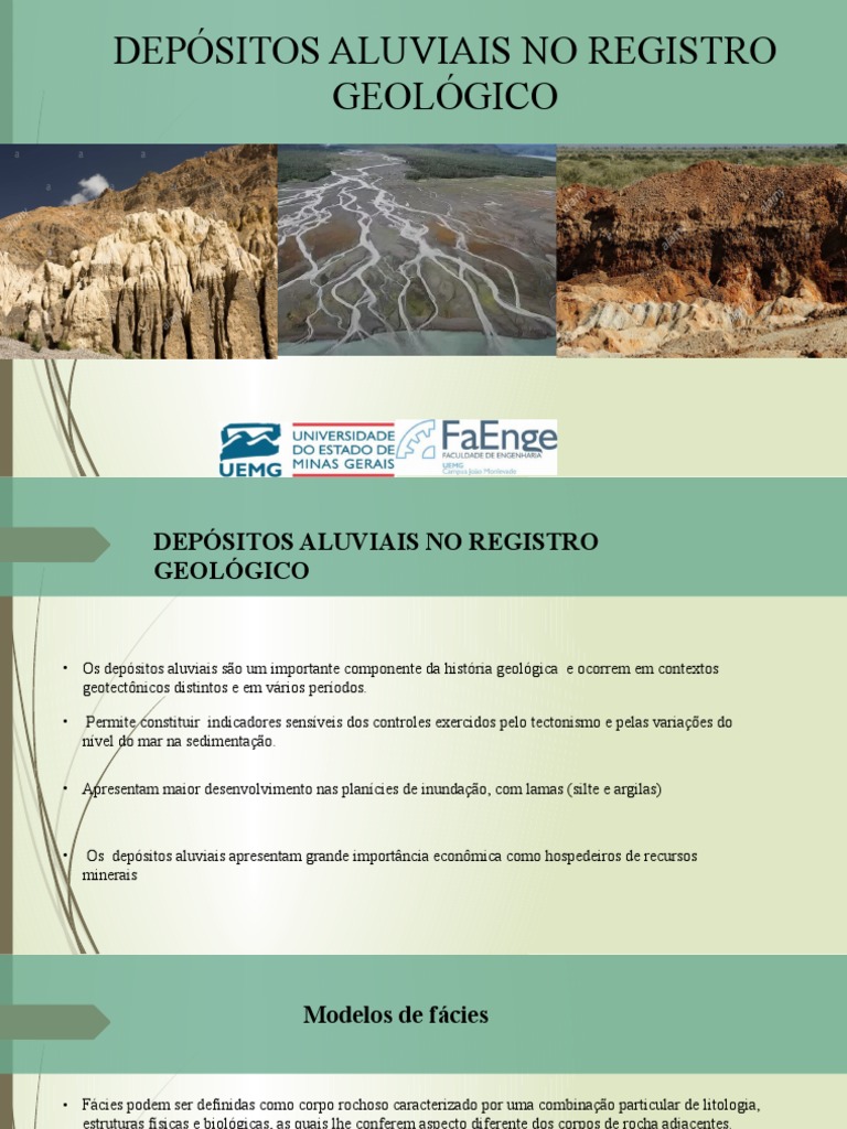 Depósitos Aluviais No Registro Geológico | PDF | Aluvião | Bacia sedimentar