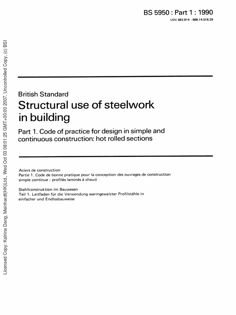 BS 5950-1-1990 | PDF