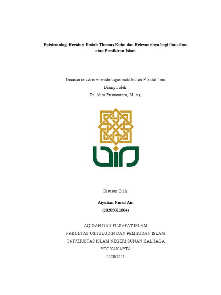 Revolusi Ilmiah Thomas Kuhn | PDF Revolusi Ilmiah Thomas Kuhn | PDF