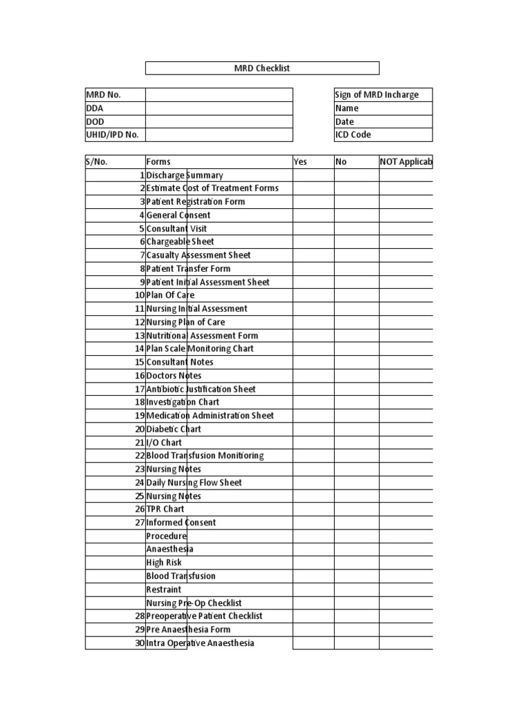 mrd-checklist-pdf