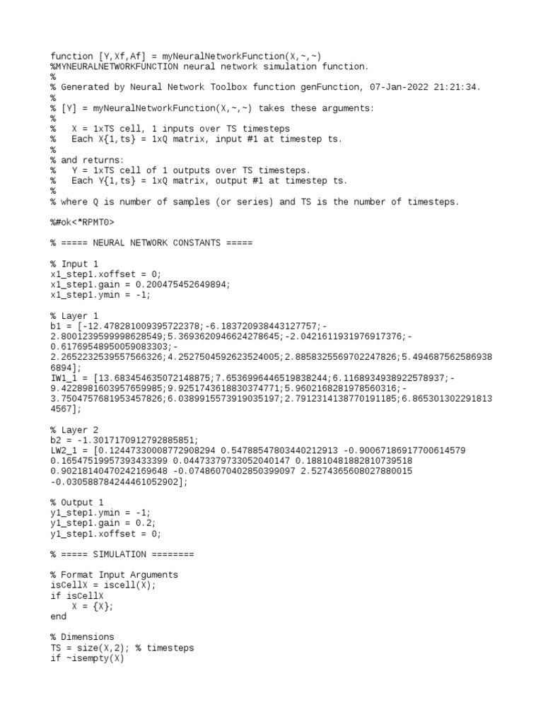 My Neural Network Function | PDF | Artificial Neural Network ...