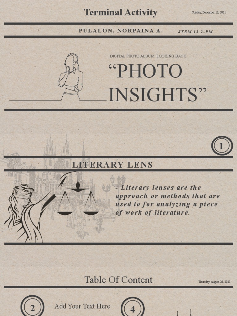 Terminal Activity: "Photo Insights" | PDF