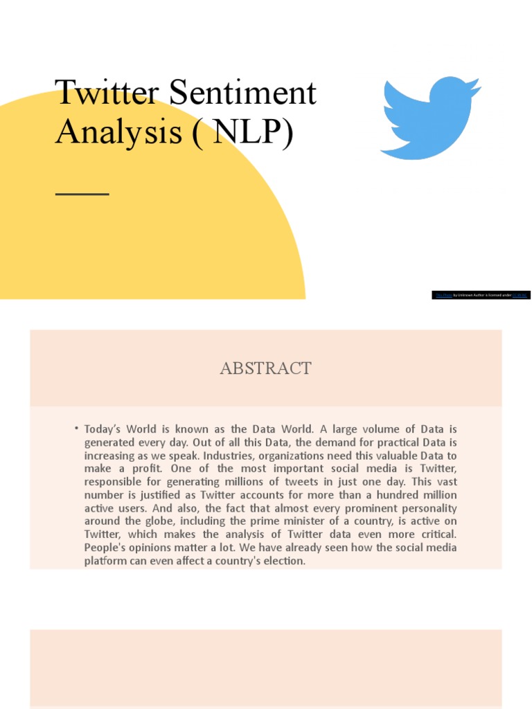 Twitter Sentiment Analysis (NLP) : This Photo CC By-Nc | PDF | Popular ...