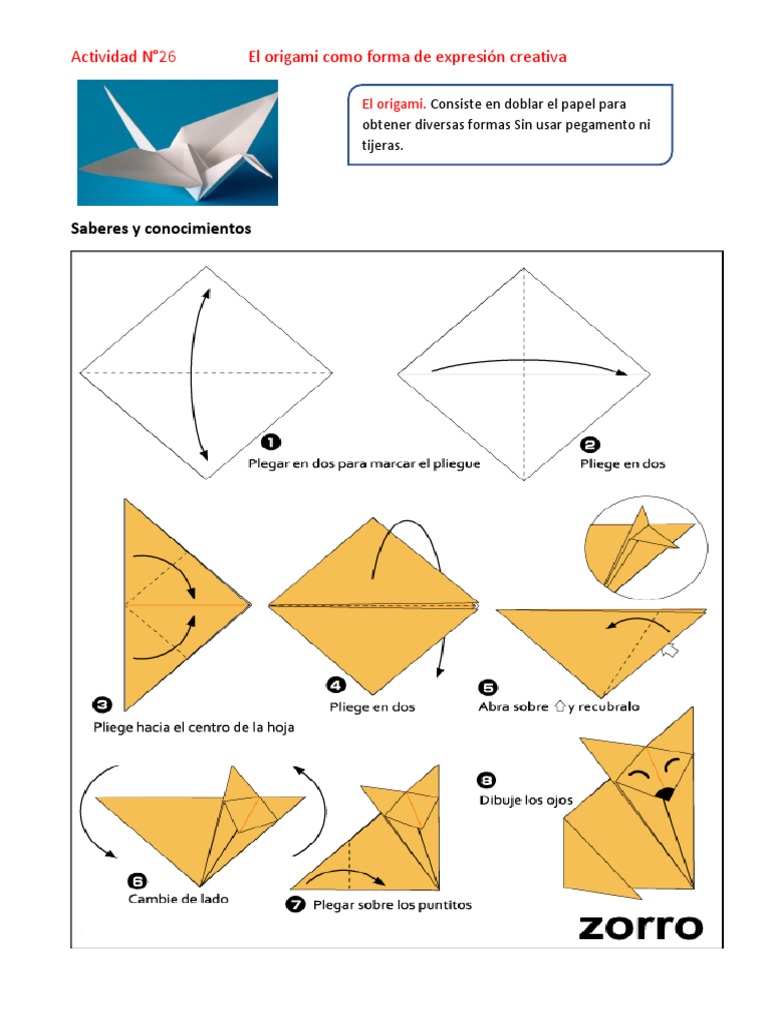 Artes Plasticas 26 El Origami | PDF