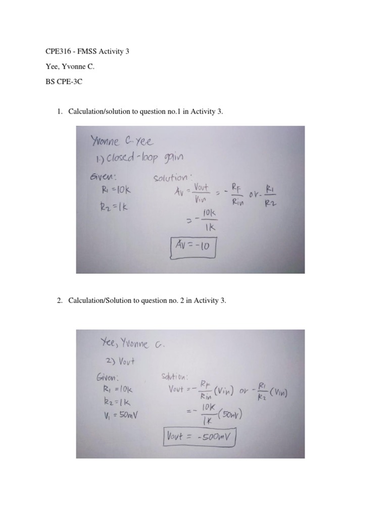 CPE316 - FMSS Activity 3 Yee, Yvonne C. Bs Cpe-3C | PDF