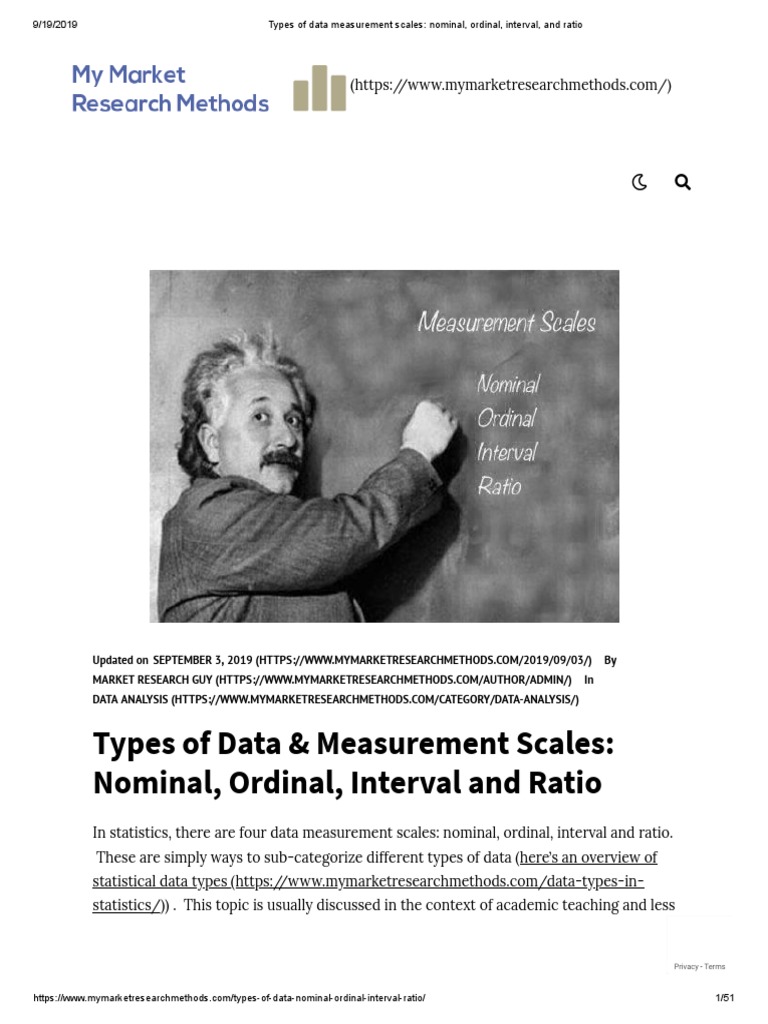 Types of Data Measurement Scales - Nominal, Ordinal, Interval, and ...