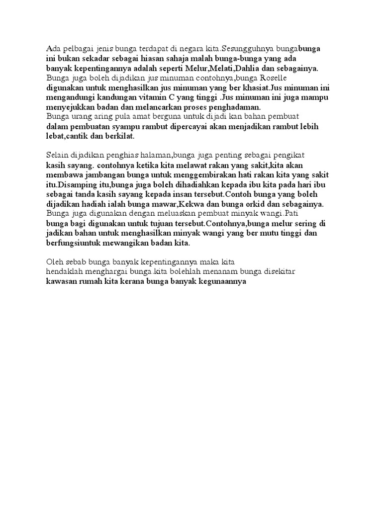 Kepentingan Bunga | PDF