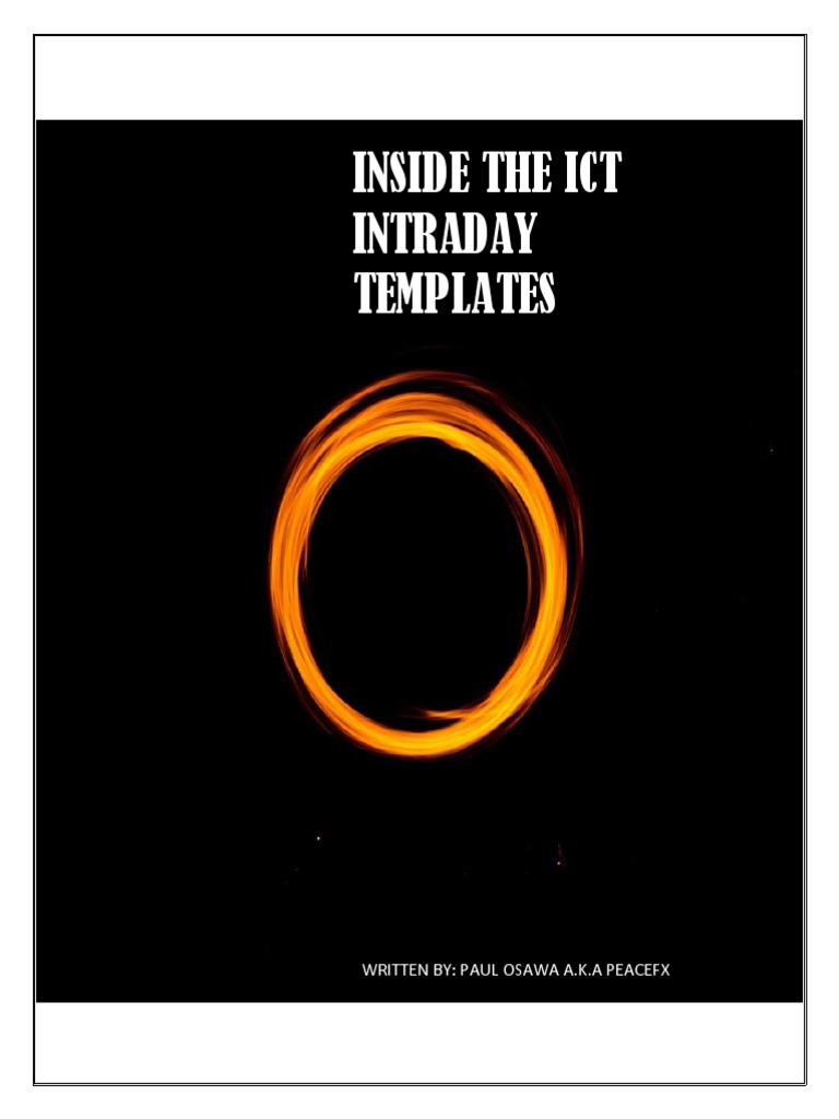 Inside Ict Intraday Templates | PDF | Day Trading | Market Trend