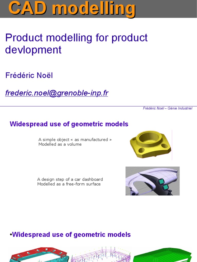 CAD Modelling for Product Development | PDF | Computer Aided Design ...
