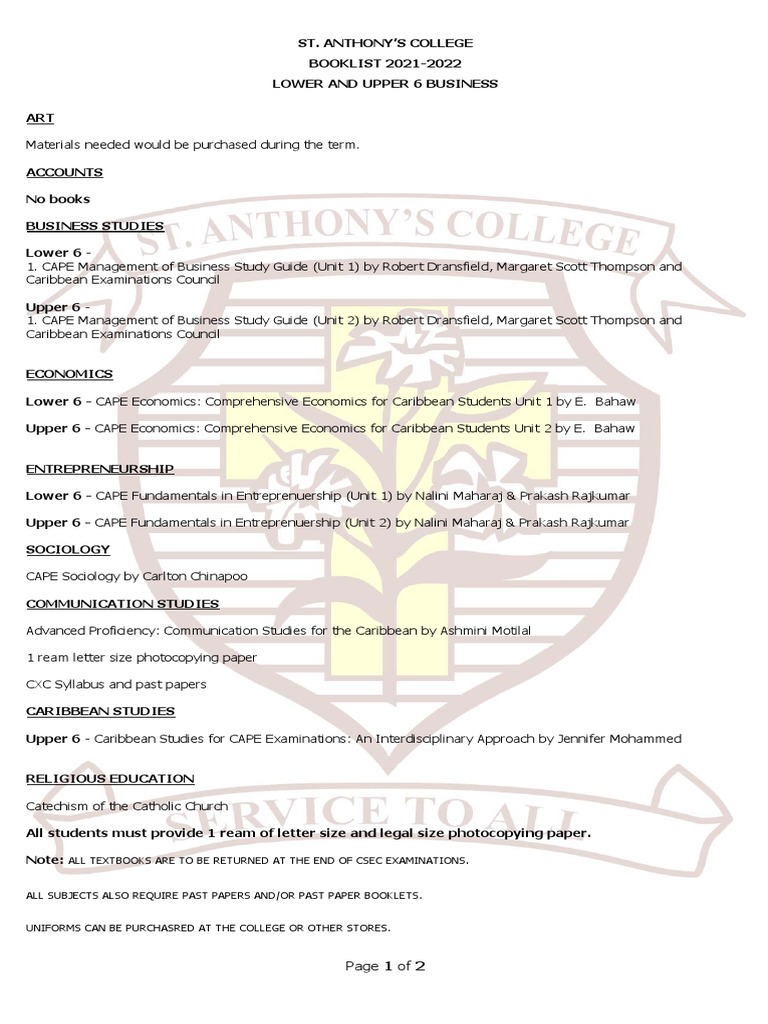 Form 6 Business 2021 2022 | PDF | Dress Codes | Clothing