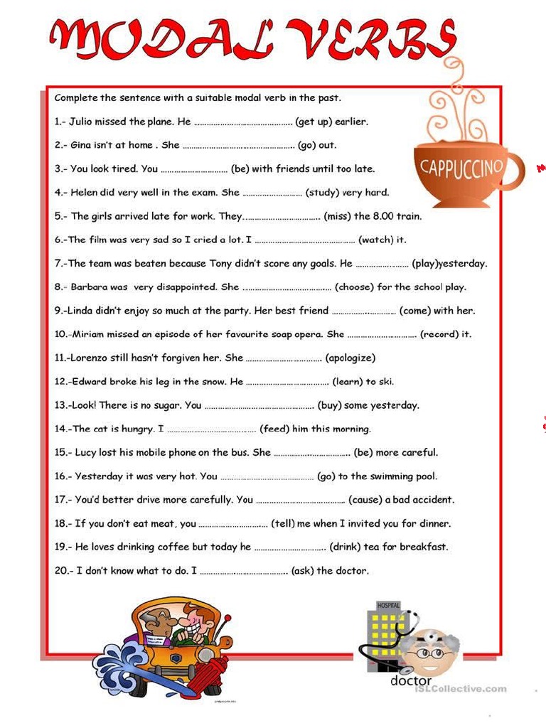 Mix Modals of Obligation-Degrees of Certainty Practice Worksheet Page 1 ...