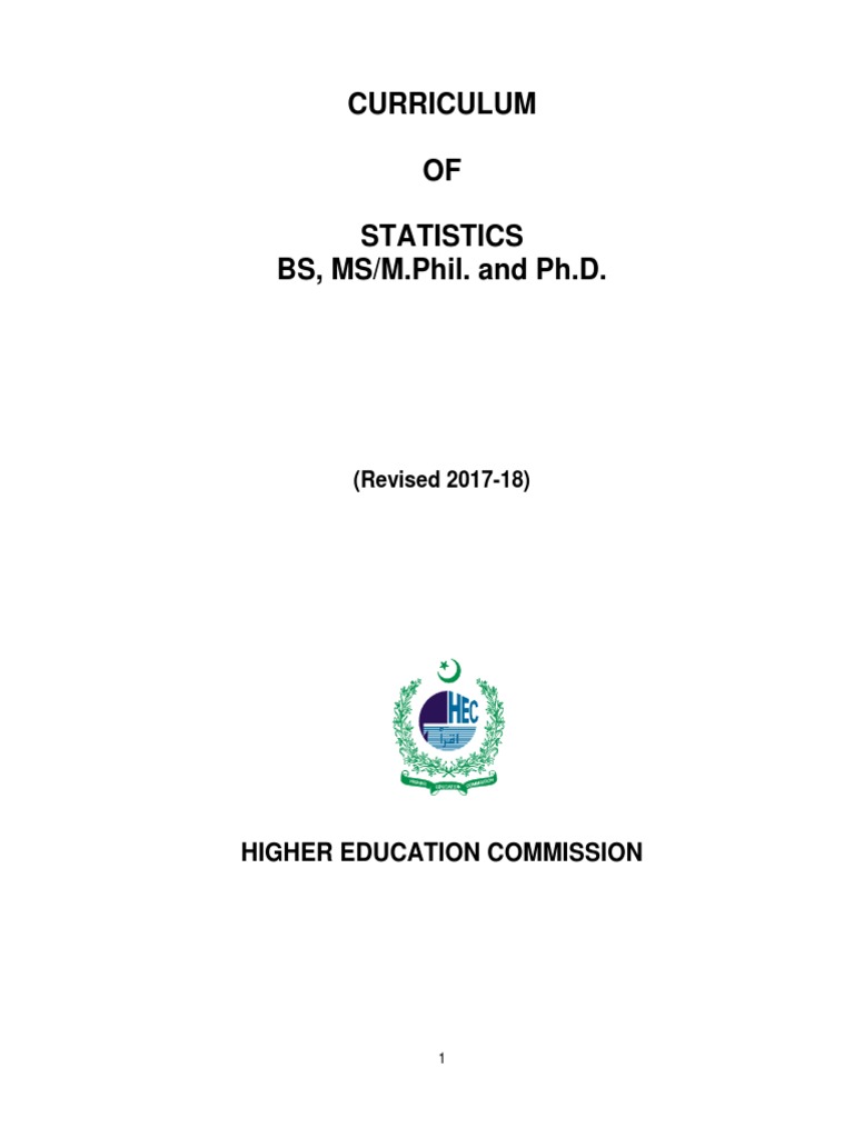 Curriculum of Statistics | PDF | Regression Analysis | Probability ...