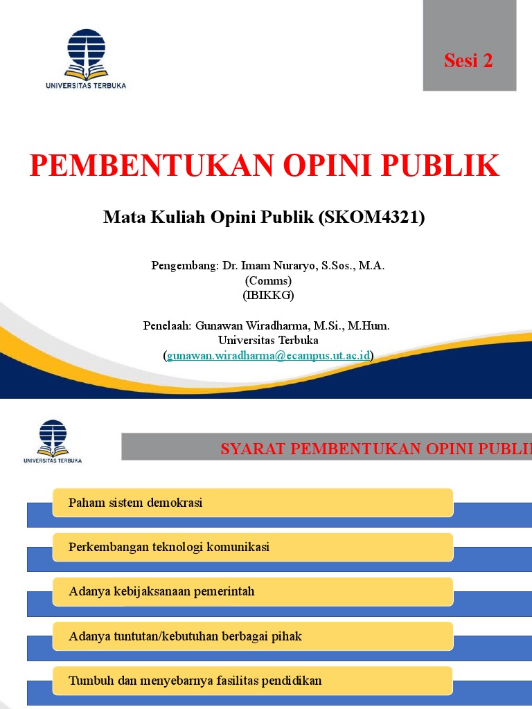 Opini Publik Sesi 2 | PDF