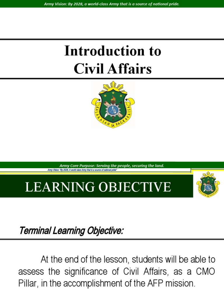 Introduction To Civil Affairs | PDF | Business